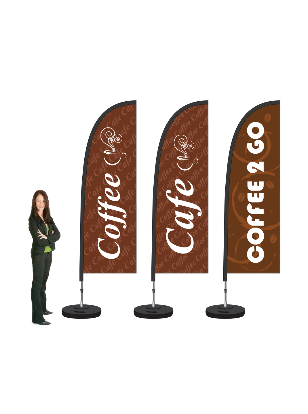 Coffee flags and Displays. – Flagmakers Ltd