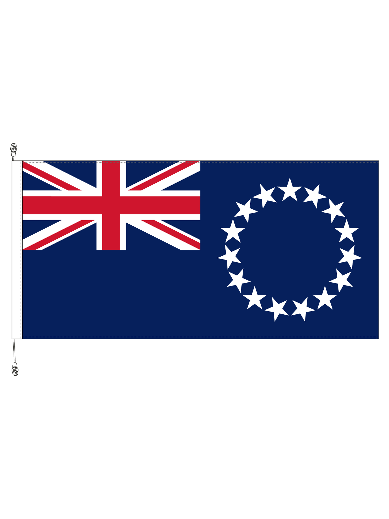 Cook Islands Flag || Premium (with exclusive Swivel Clips ...