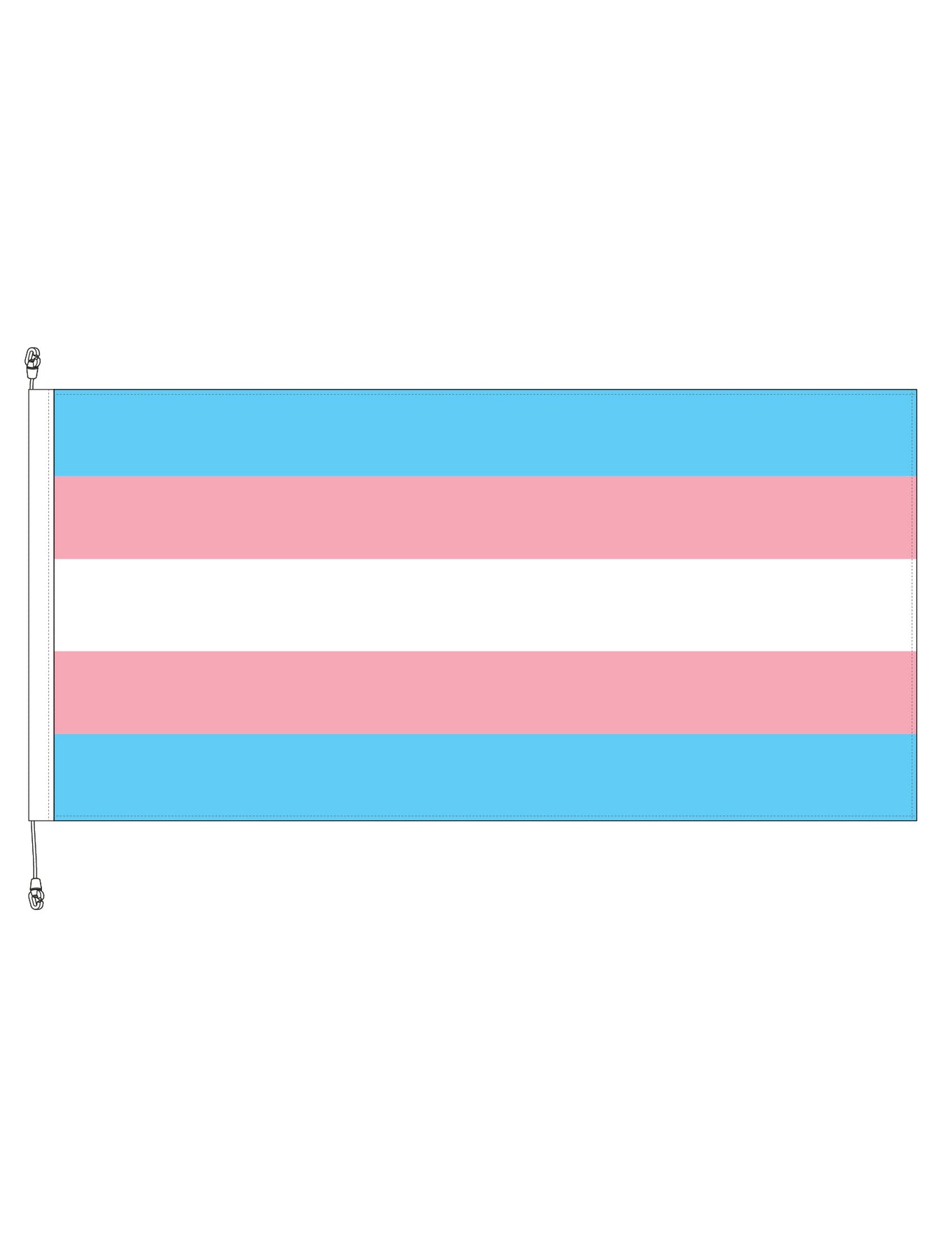 Transgender Pride Horizontal Flag || 1800x900mm – Flagmakers Ltd